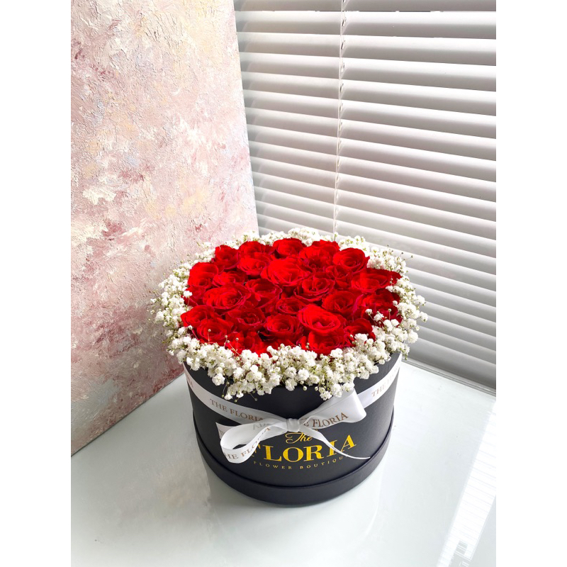 Jual BOX BUNGA MAWAR SEGAR-BUNGA ULANG TAHUN-BUNGA ANNIVERSARY | Shopee ...