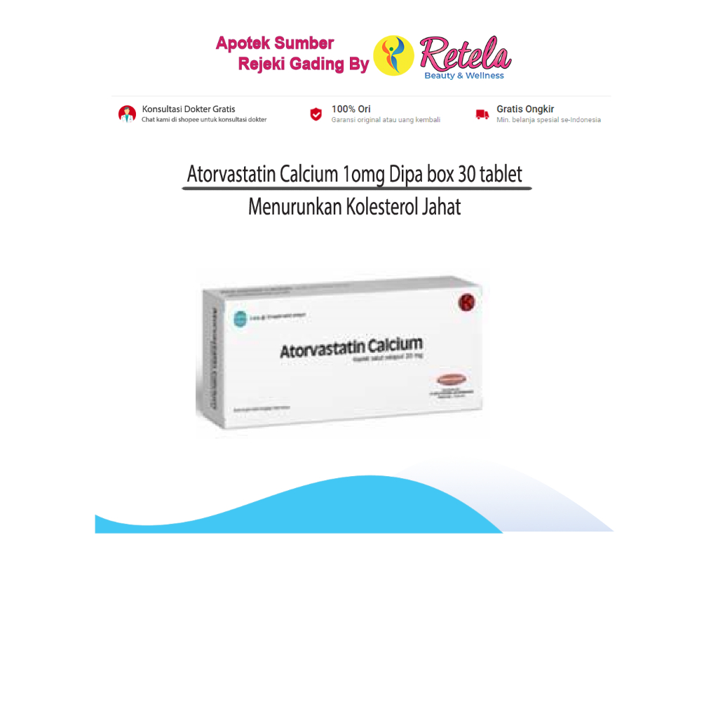 Jual ATORVASTATIN 10MG TAB 30`S (GEN-PN) | Shopee Indonesia