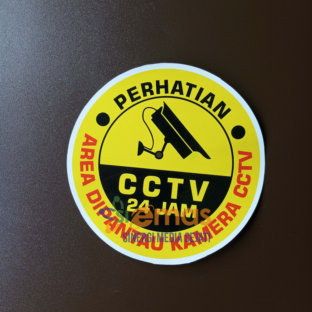 Jual Stiker Area Dipantau CCTV | Stiker CCTV | Sticker Area ini ...