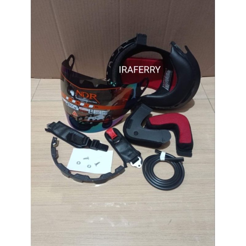 Jual busa helm kyt 2 vision satu set kancing klip BESI dan PLASTIK kaca ...