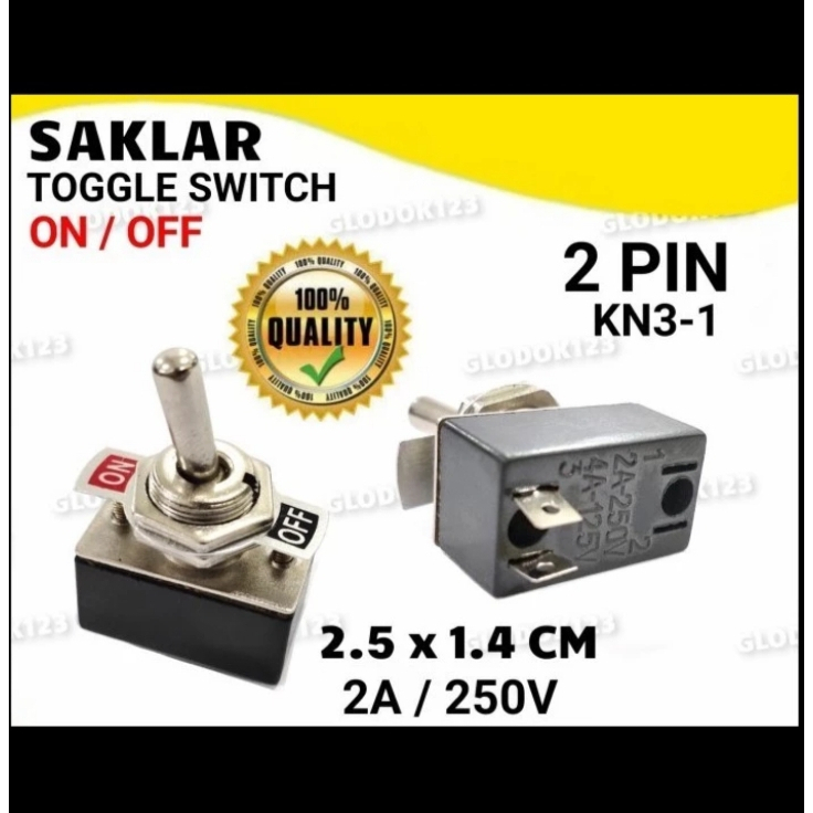 Jual Saklar/Switch Togle On Off 2 Pin | Shopee Indonesia