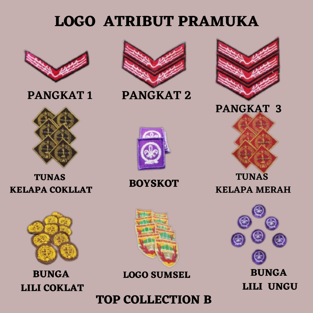 Jual LOGO BORDIR ATRIBUT PRAMUKA | Shopee Indonesia
