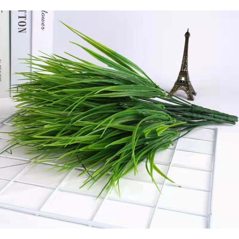 Jual daun rumput artificial l rumput hias l rumput padi artificial l ...