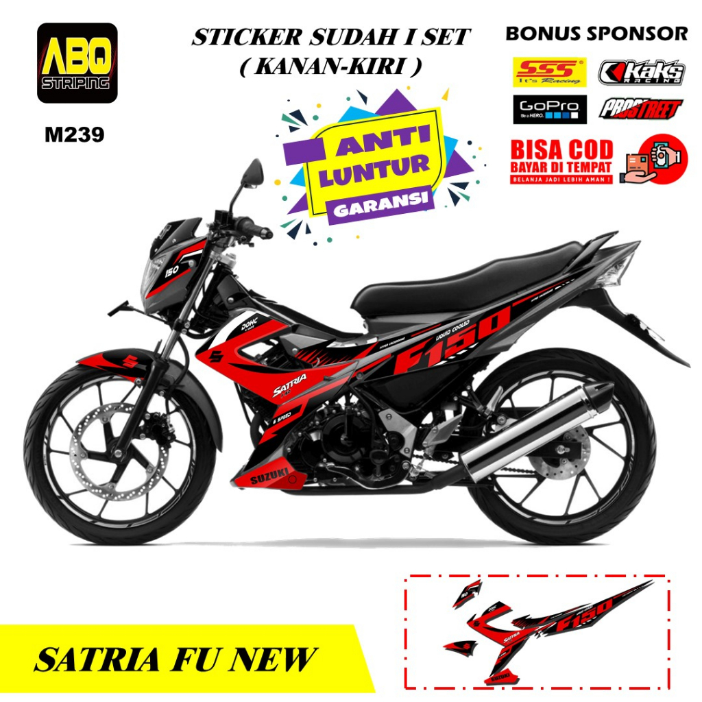 Jual Stiker Variasi Motor Satria FU New 150 | Shopee Indonesia