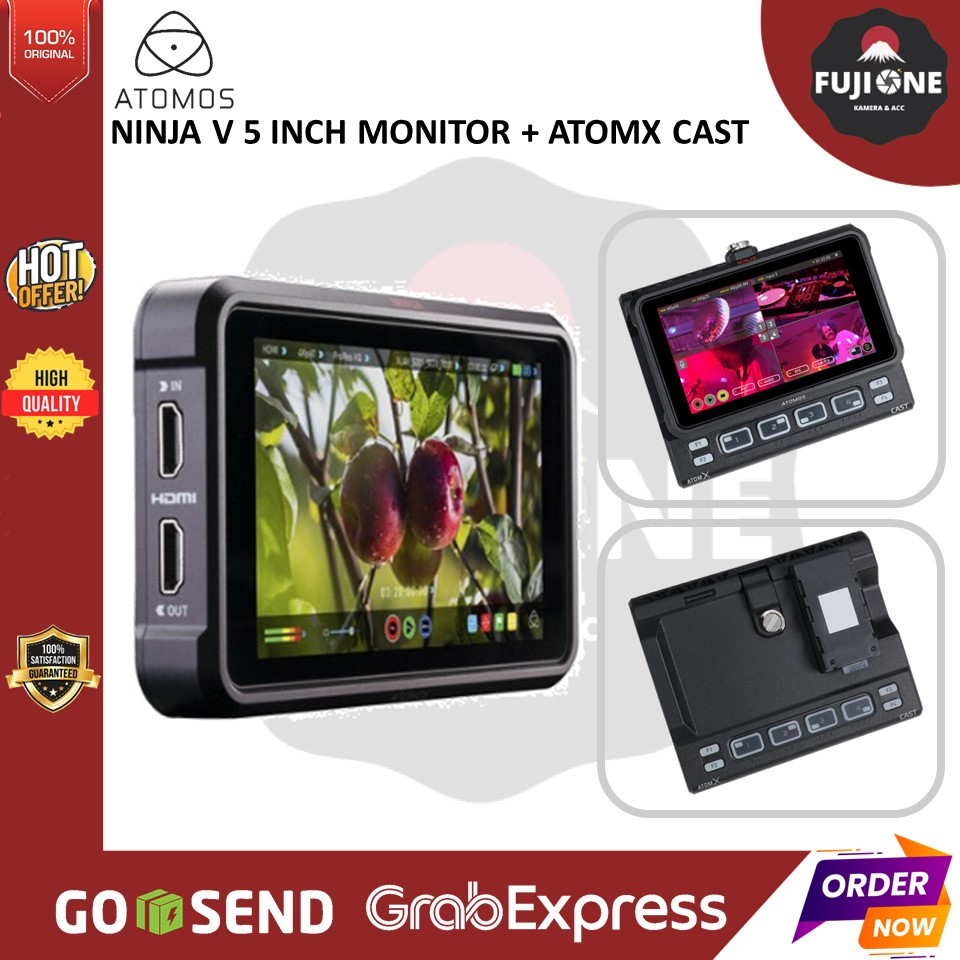 Jual Atomos Ninja V 5" / V 5inch 4K + Atom X Cast HDMI Recording ...