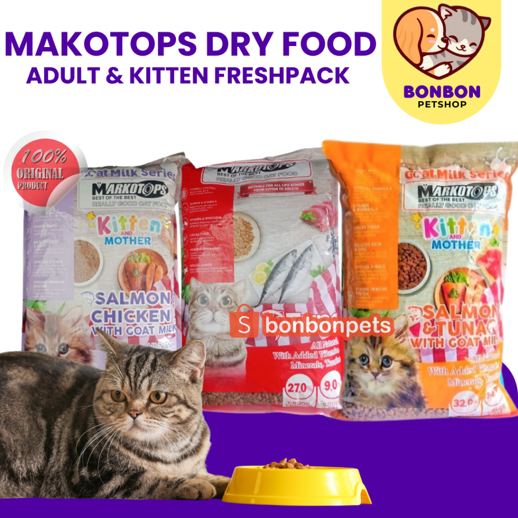 Jual Makanan Kucing Markotop Freshpack 1Kg Cat Food Markotops Adult ...