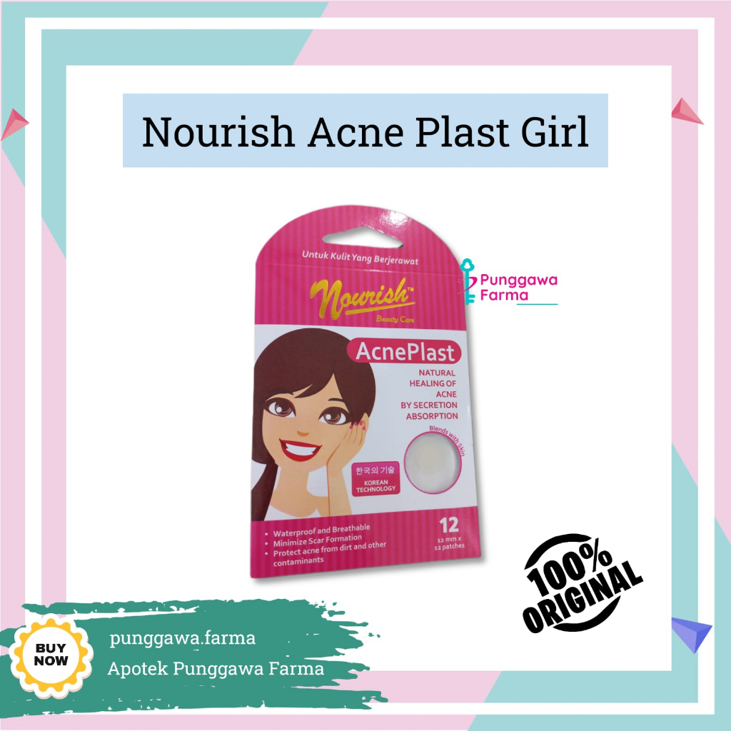 Jual Nourish Acne Plast Girl & Boy 12 Patch | Shopee Indonesia