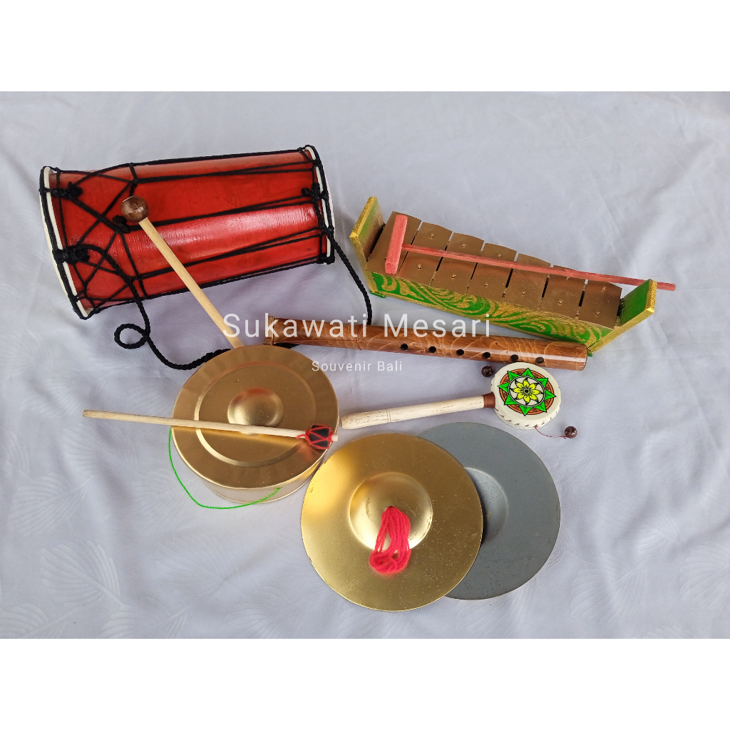 Jual Mainan Edukasi Alat Musik Kendang Gendang 25cm Gangsa Mini Daun 7 ...