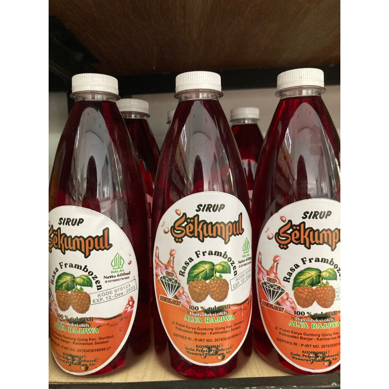 Jual SIRUP SEKUMPUL RASA FRAMBOZEN 600ml | Shopee Indonesia