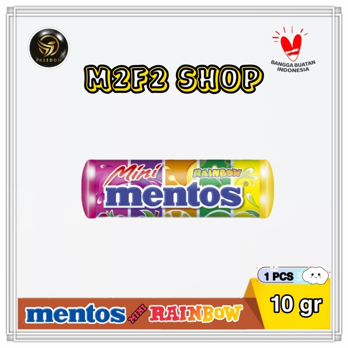 Jual Permen Mentos Mini Rainbow - 10 gr (Kemasan Satuan) | Shopee Indonesia