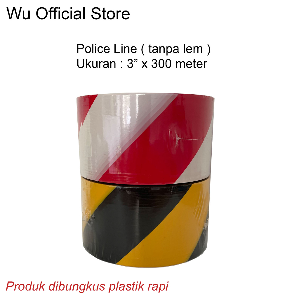 Jual Police Line Kuning Hitam / Police Line Merah Putih Garis Polisi 3 ...