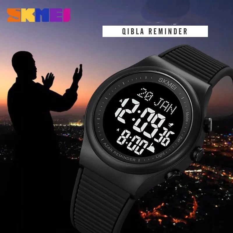 Jual Jam Tangan Digital Penunjuk Arah Kiblat Sport Watch Original Asli ...