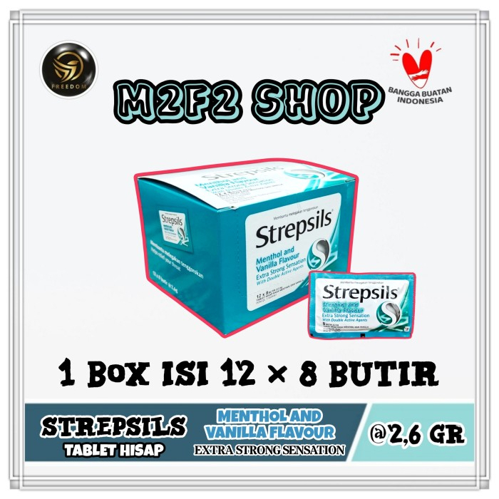 Jual Permen Strepsils Mentholand Vanilla Flavour - 249,6 gr (Kemasan 1 ...