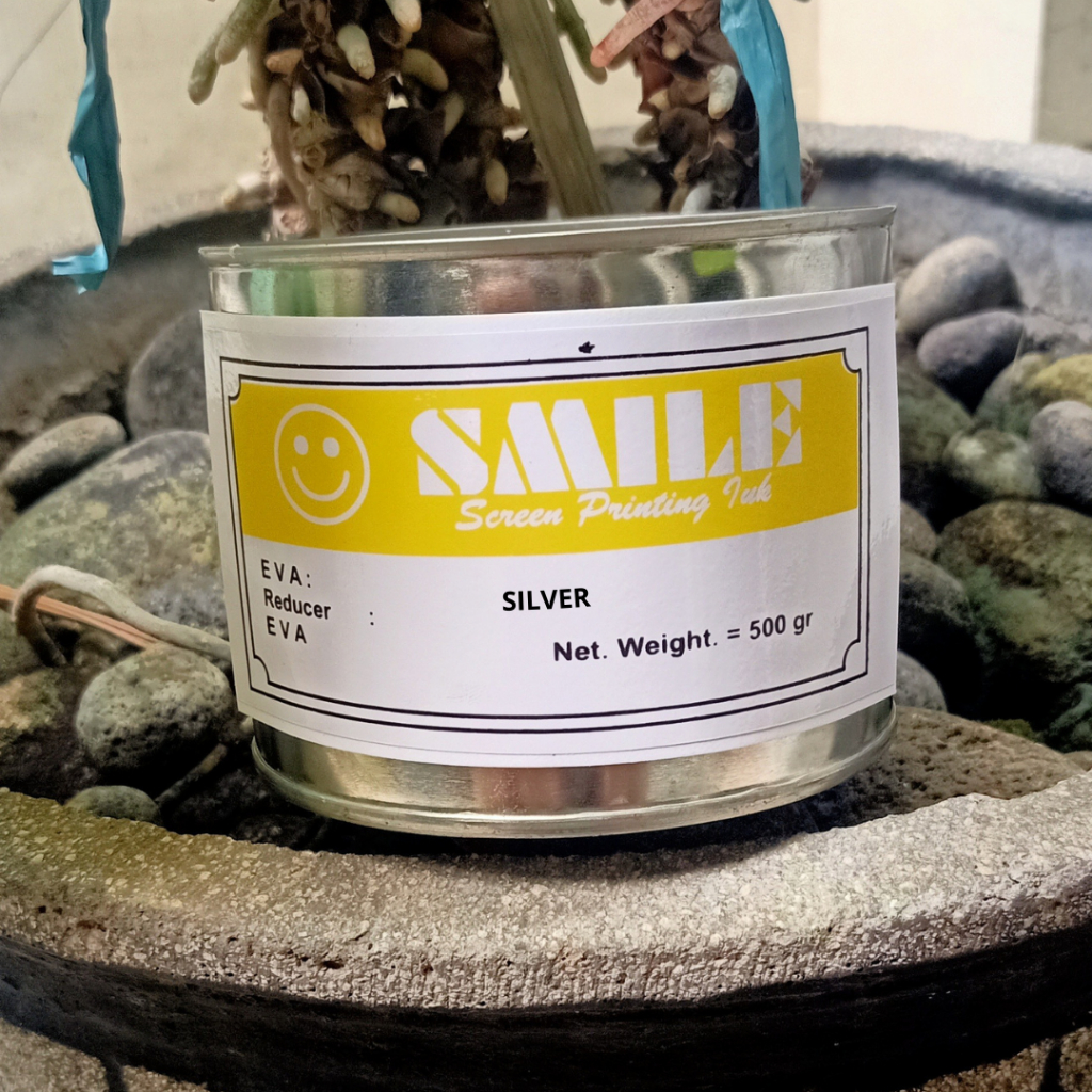 Jual [Silver] Tinta/Cat Sablon SMILE EVA - 500 g | Shopee Indonesia