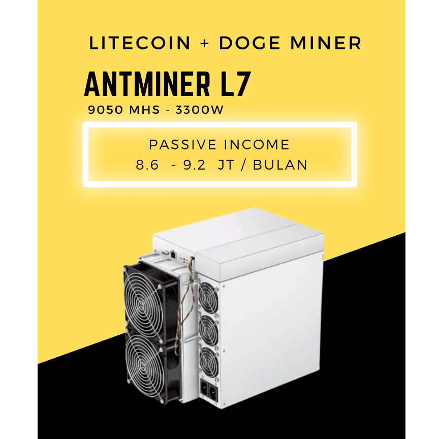 Jual Bitmain Antminer L7 (9.05 Ghs ) Doge Ltc Miner | Shopee Indonesia