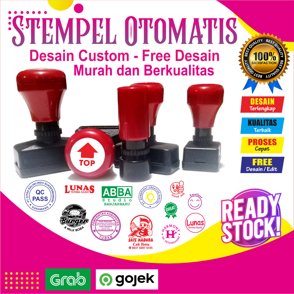 Jual Stempel Custom Free desain | Shopee Indonesia
