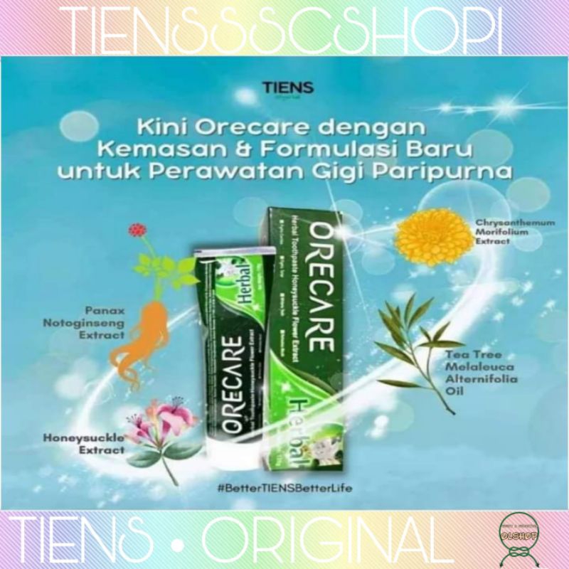 Jual Herbal Toothpaste Orecare Ori Pasta Gigi Best Seller | Shopee ...