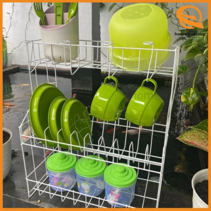 Jual Promo Rak Piring Rpl 03 knockdown Ukuran 51cm /Rak Kawat/Rak ...