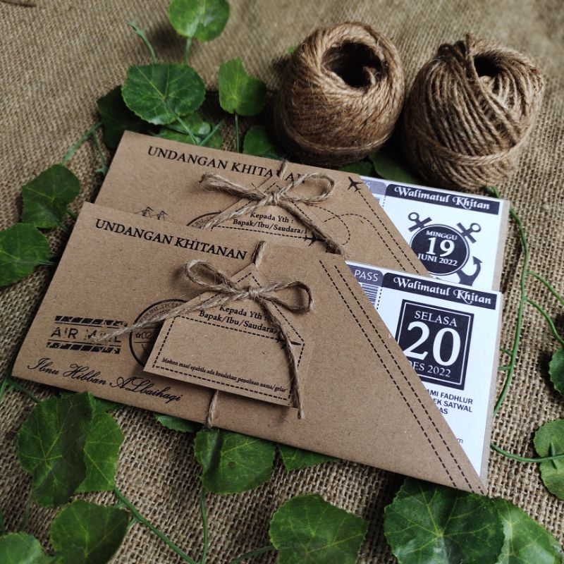 Jual UNDANGAN KHITAN MURAH RUSTIC | Shopee Indonesia