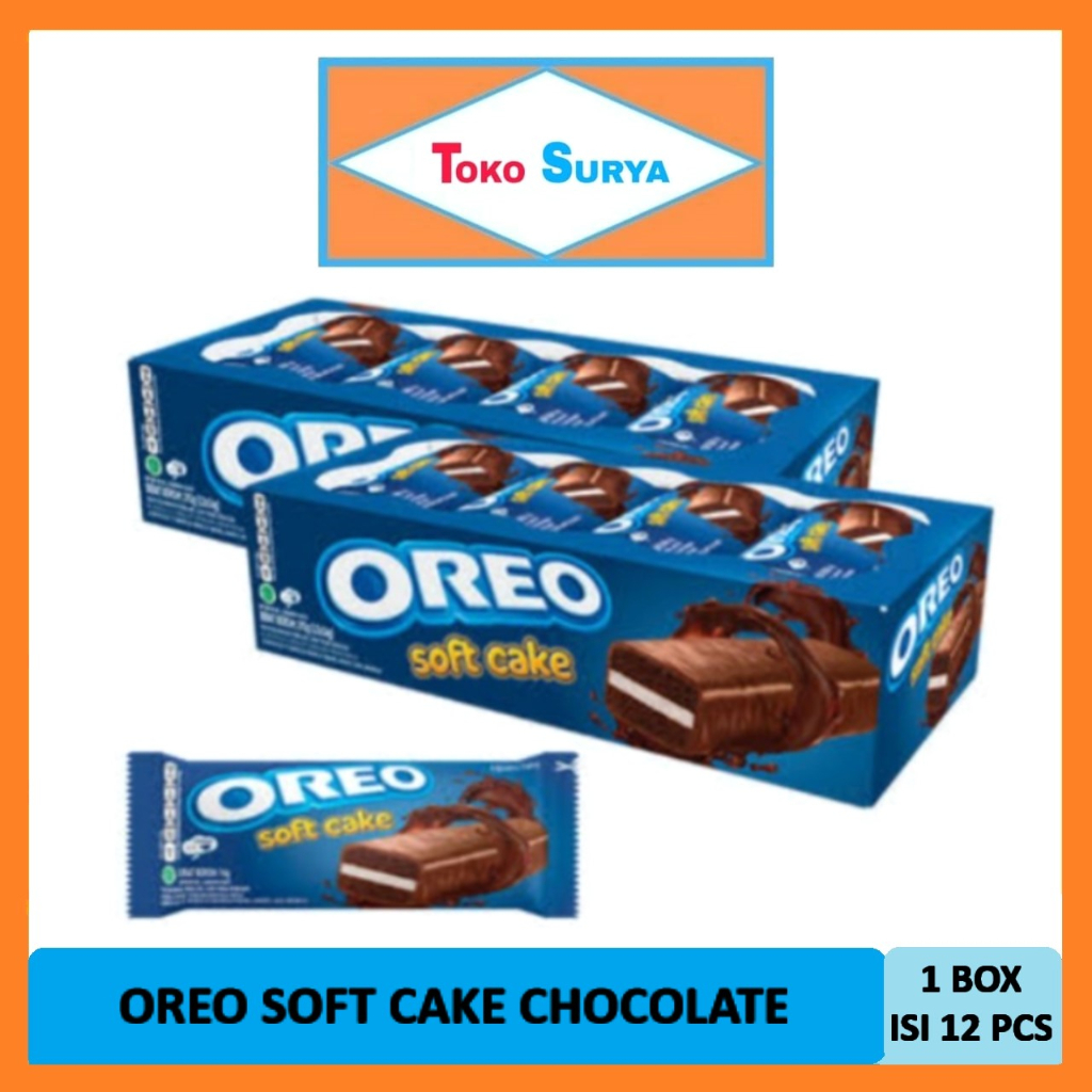 Jual Oreo Soft Cake Chocolate Mondelez 12pcs x 16gr | Shopee Indonesia