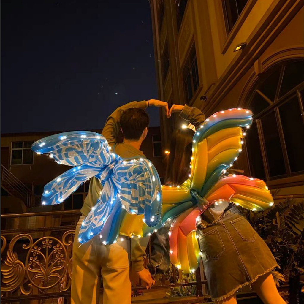 Jual LED Foil Balon Sayap Kupu-Kupu Balon Party Decor Dress Up Ballon ...