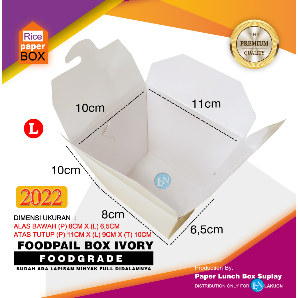 Jual RICE BOX FOOD PAIL BOX FOODPAIL KEMASAN FOOD PAIL CRAFT ECO ...