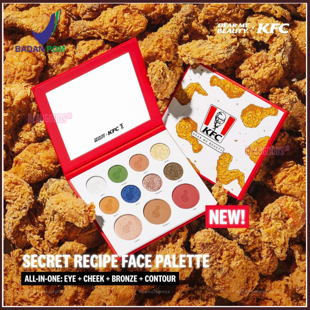 Jual DEAR ME BEAUTY X KFC Secret Recipe Face Palette - BPOM ORIGINAL ...
