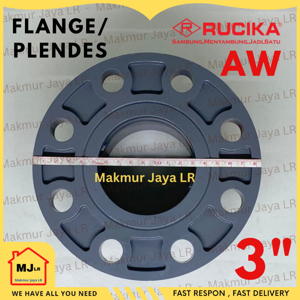 Jual FLANGE 3" 3 inch PVC AW RUCIKA Sok Fleng Pleng Flang Plendes ...