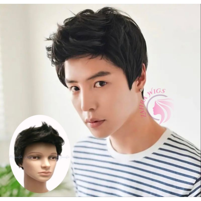 Jual WIG PRIA PENDEK MOHAK RAMBUT PALSU MODEL MOHAK JAMBUL DEPAN WIG ...