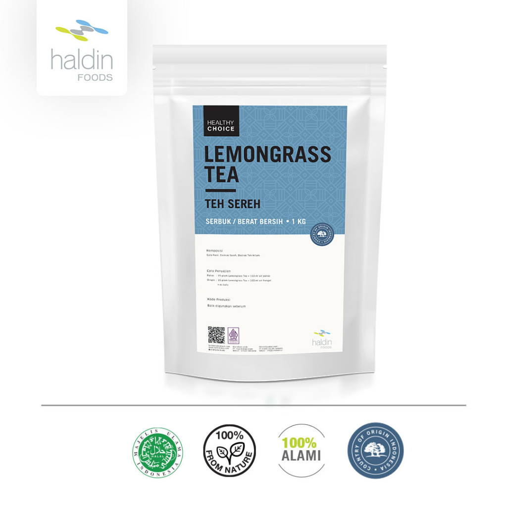 Jual haldinfoods Teh Sereh Bubuk Lemongrass Tea Powder - 1 kg | Shopee ...