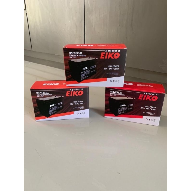 Jual Baterai aki sprayer eiko dragon 8AH / 12V | Shopee Indonesia