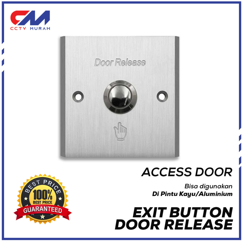 Jual Exit Push Button Door Release/Pengunci Pintu Akses Kontrol ...
