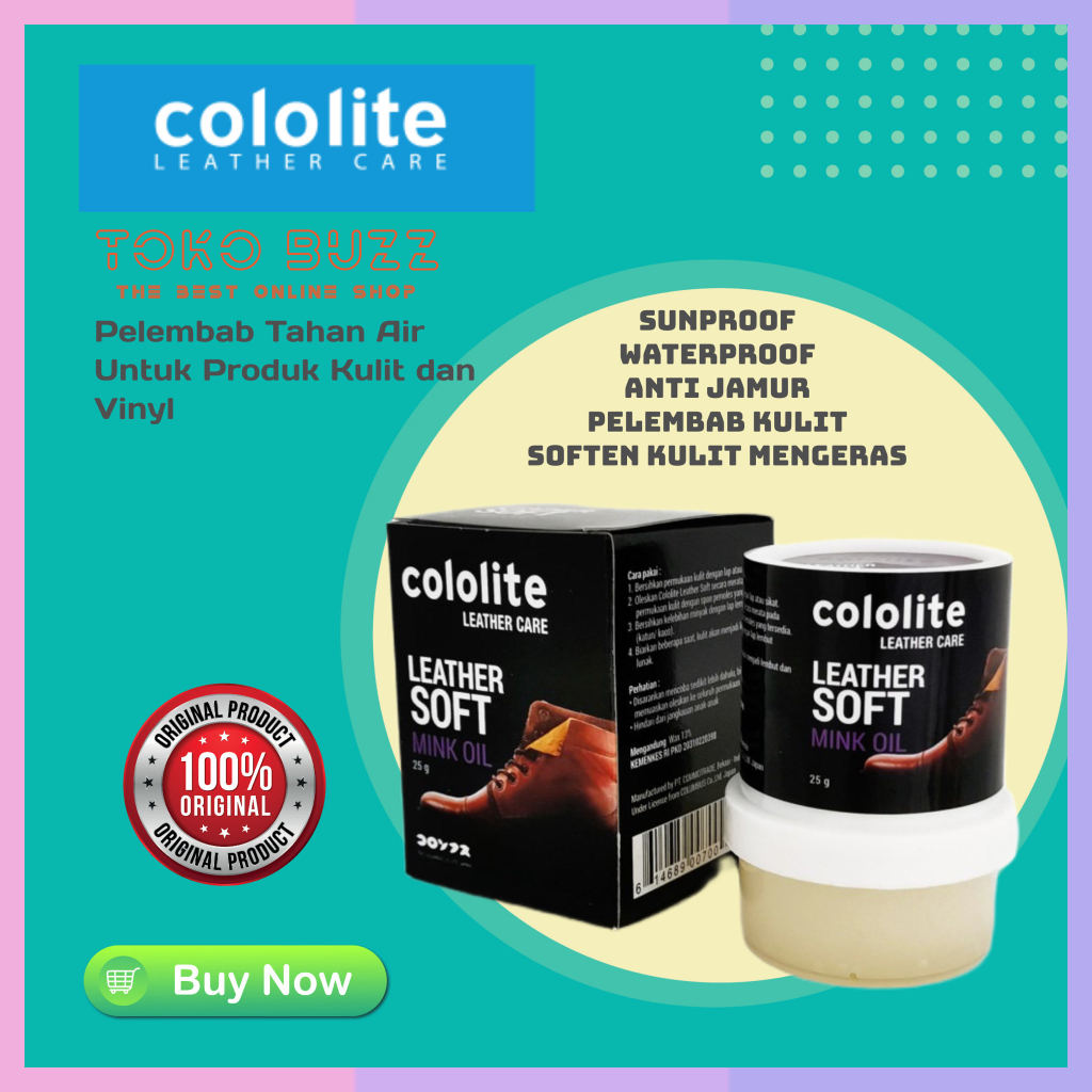 Jual COLOLITE MINK OIL Leather Shoe Conditioner Waterproof Semir ...