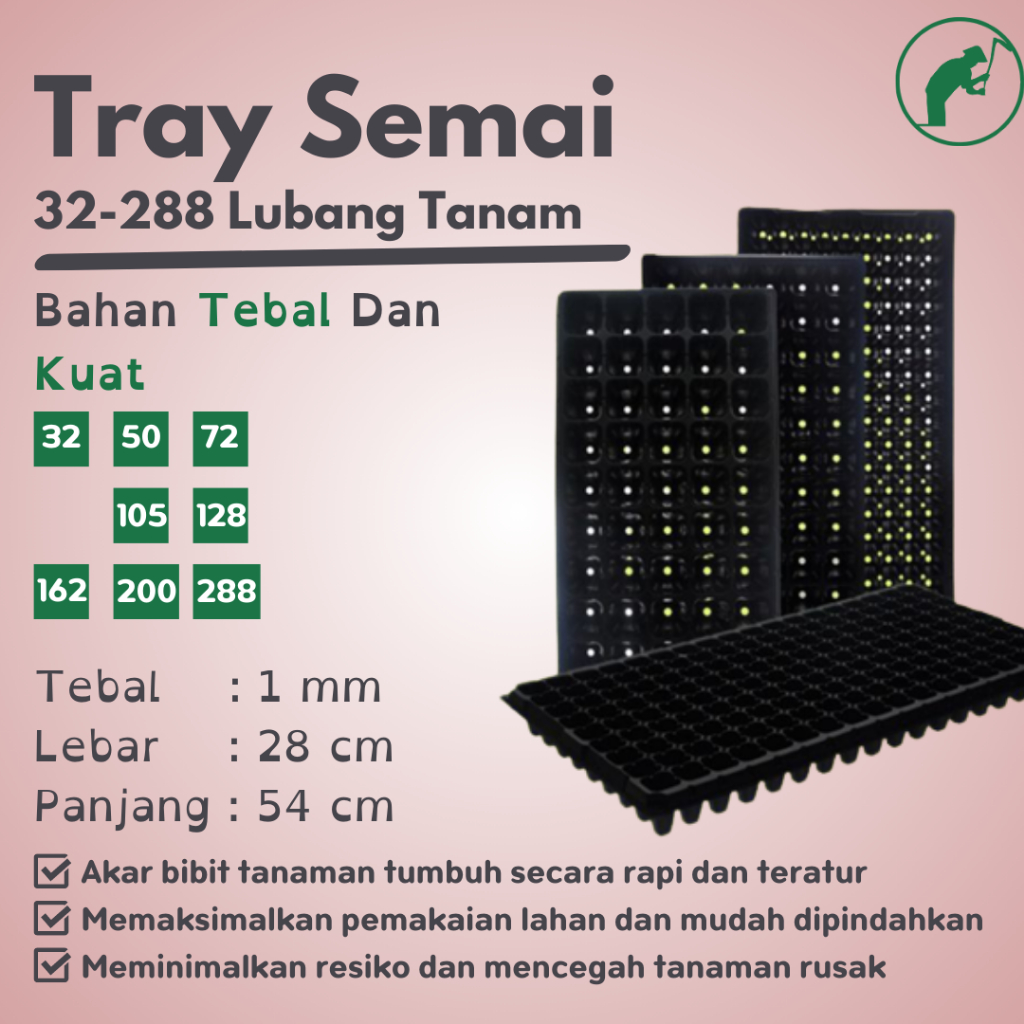 Jual Tray Semai Bibit Benih Seedling Pot Trai Tempat Semai Tanam Benih ...