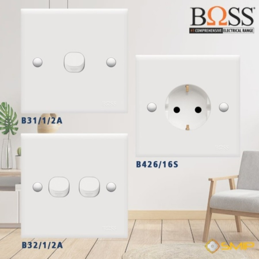 Jual Boss Stop Kontak Engkel Saklar On Off/ Saklar Lampu Tanam Dinding ...
