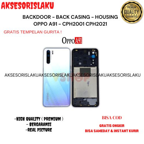 Jual BACKDOOR - BACK CASING - HOUSING OPPO A91 - CPH2001 CPH2021 ...