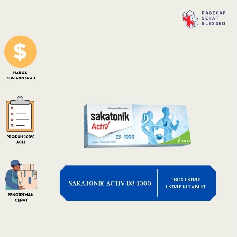 Jual Sakatonik Activ D3 1000 Iu 10 Tablet Shopee Indonesia 1216