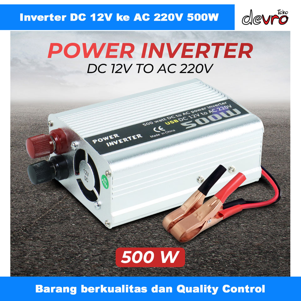 Jual Inverter Mobil DC ke AC - Car Power Inverter DC 12V ke AC 220V ...