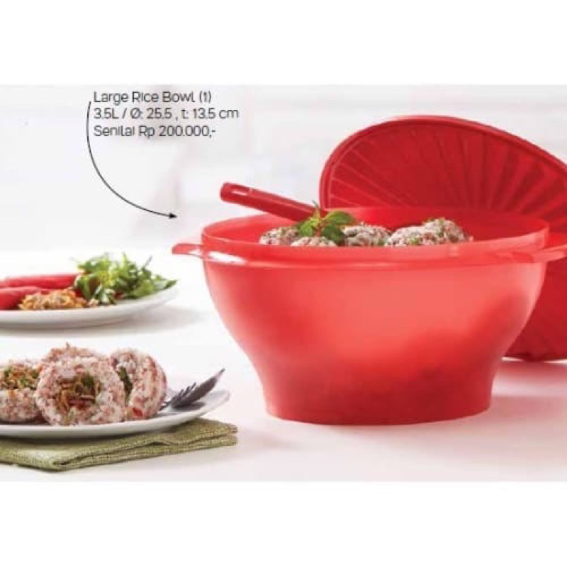 Jual Tupperware Rice Bowl Tempat Nasi Wadah nasi | Shopee Indonesia