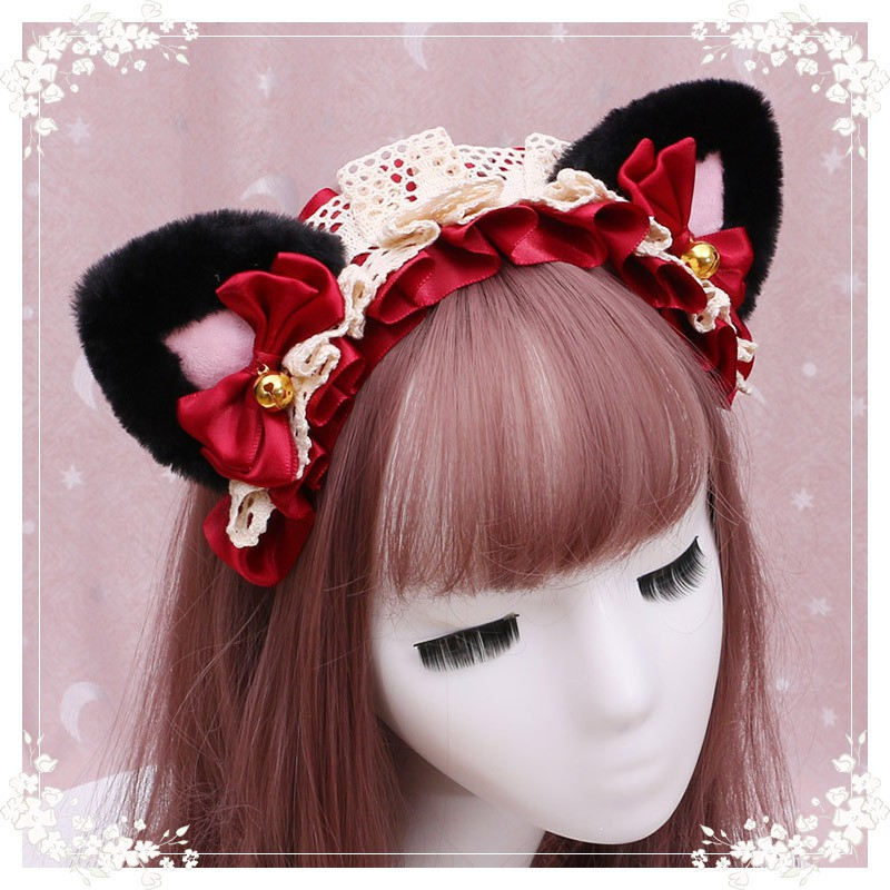 Jual BANDO KUPING TELINGA KUCING COSPLAY BULU TEBAL FUR EAR NEKO ...