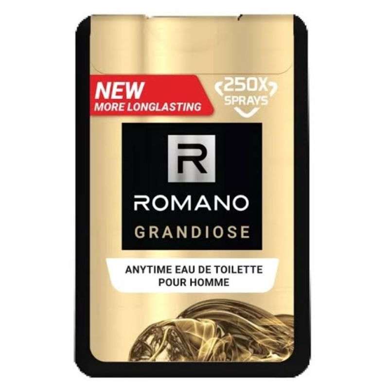 Jual Romano Eau De Cologne Pocket Parfum Pria Grandiose Anytime 18ml ...