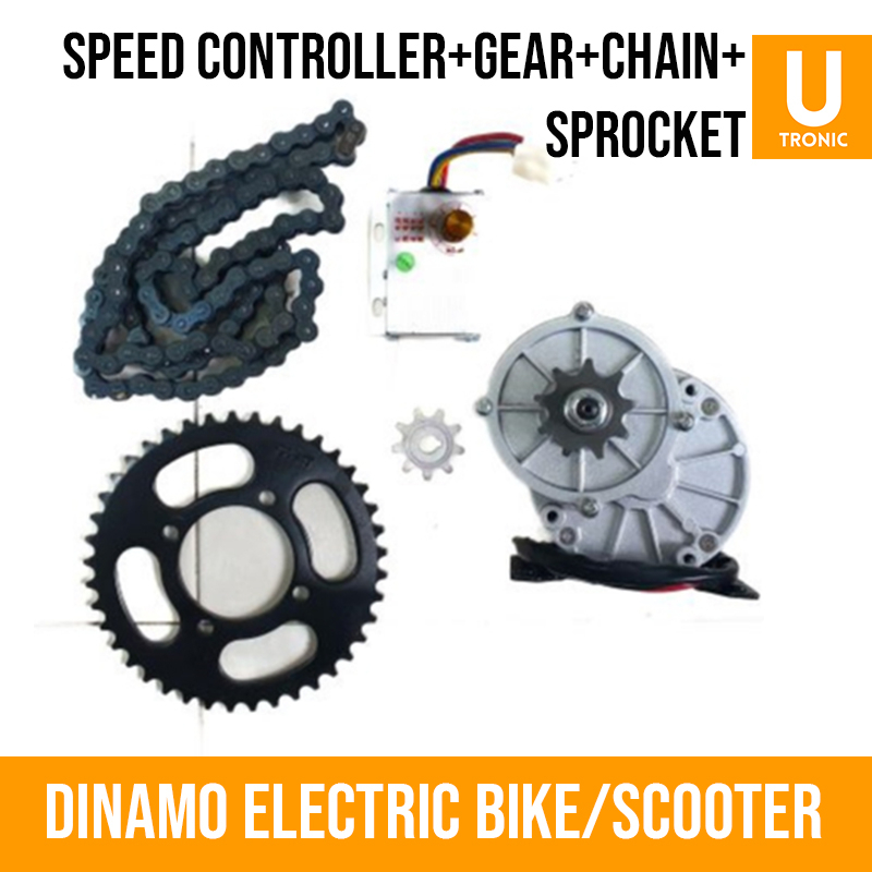 Jual Paket!! Dinamo Electric bike/Sepeda listrik 250W 12V with Speed ...
