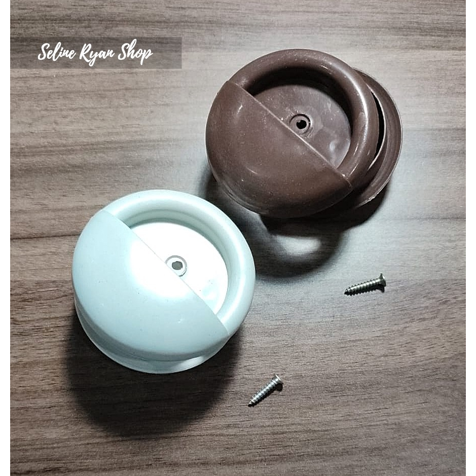 Jual Tarikan / Handle Pintu Kamar Mandi PVC Model Bulat Flat | Shopee ...