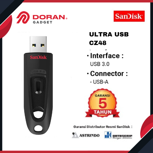 Jual SanDisk Flashdisk CZ48 32GB Ultra USB 3.0 Flash Disk - Original ...
