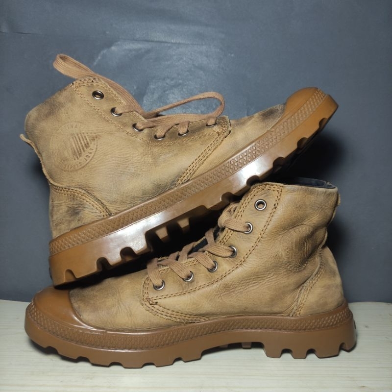 Jual Sepatu boots Palladium leather size 41 | Shopee Indonesia