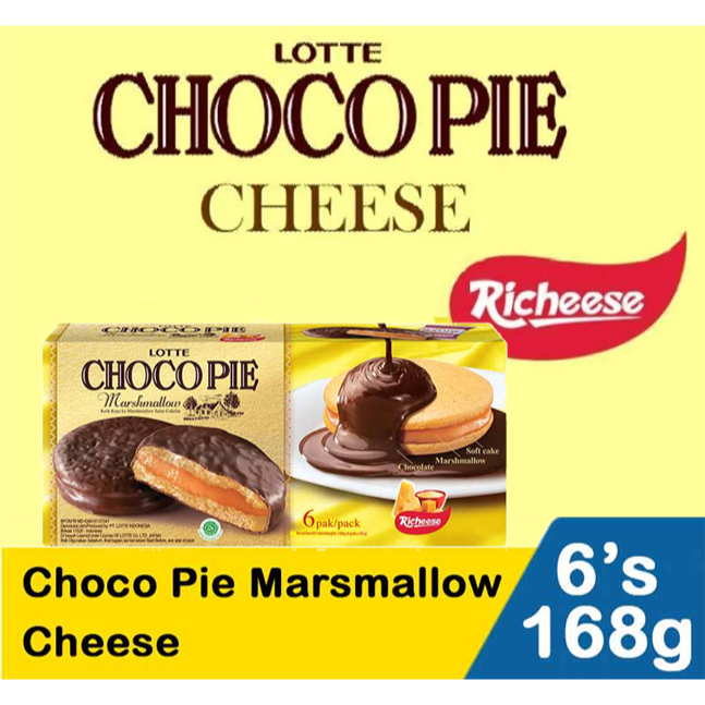 Jual Lotte choco pie cheese marshmallow chocopie 168g 168 gram | Shopee ...