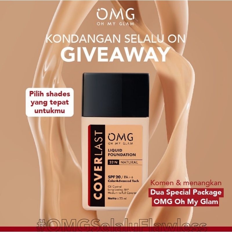 Jual OMG (foundation) COVERLAST LIQUID FOUNDATION (tube) | Shopee Indonesia