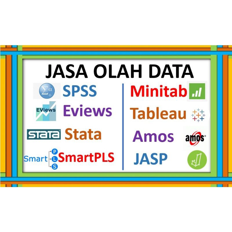 Jual OLAH DATA STATISTIK SPSS, EVIEWS, SMARTPLS, AMOS, LISREL, JASP ...