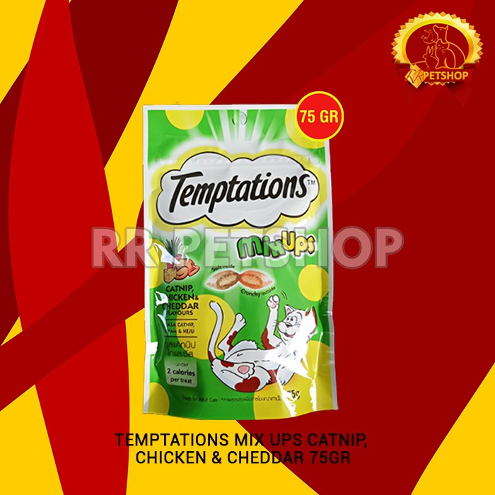 Jual Snack Cemilan Kucing Cat Treat Temptations Mix Up 75 Gram | Shopee ...