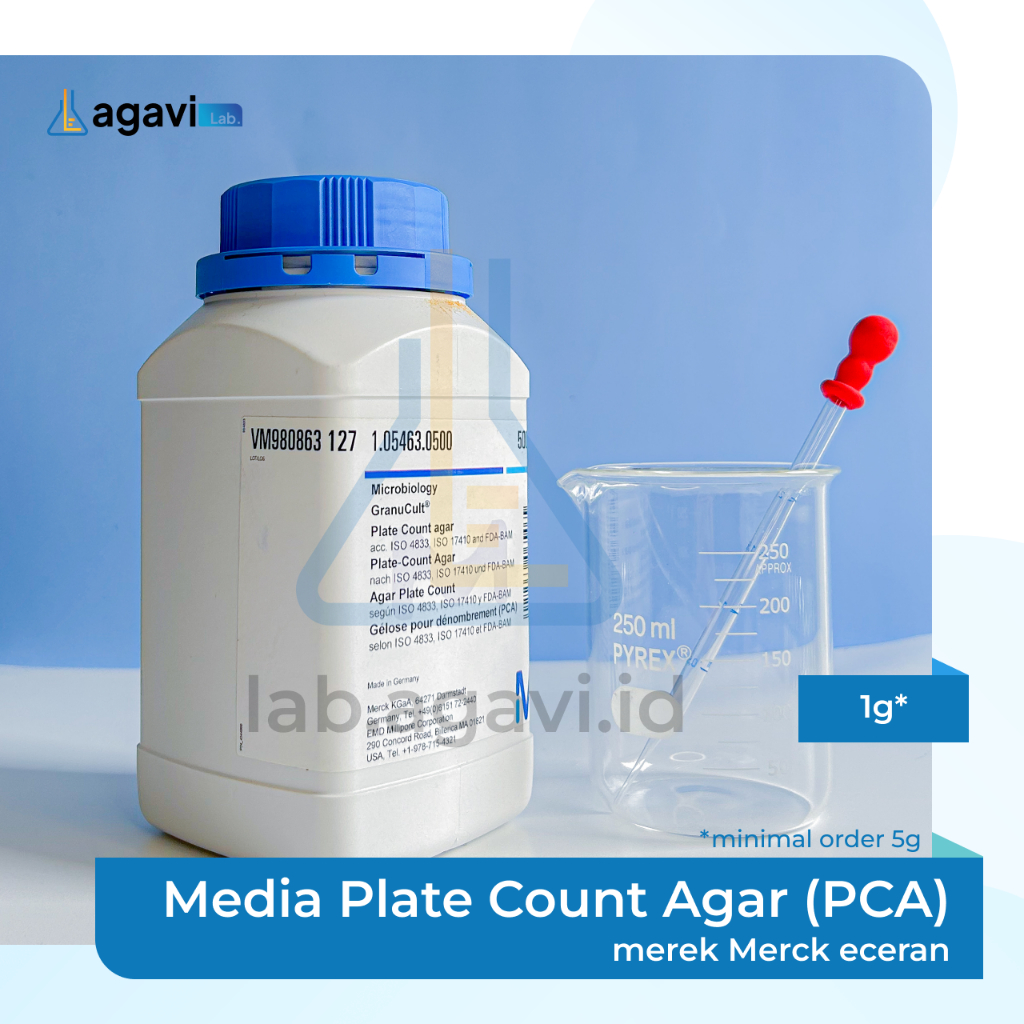 Jual Media Plate Count Agar (PCA)/Media PCA/Media Plate Count Agar/PCA Merck Eceran 1 gram ...